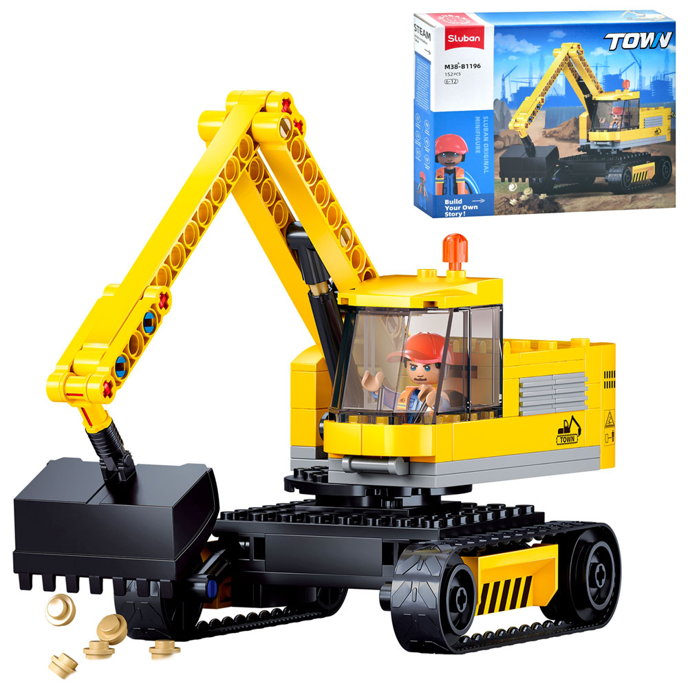 Купите Конструктор Sluban Экскаватор 152 детали 🚜💥 M38-B1196